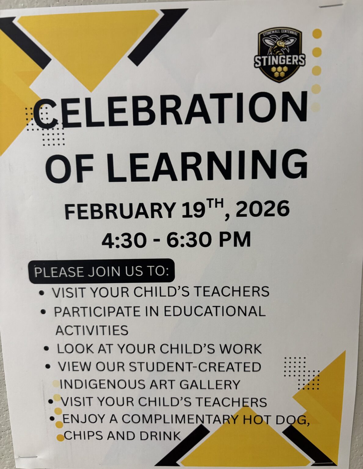 Celebration of Learning – Thursday Feb.19th | École Stonewall ...